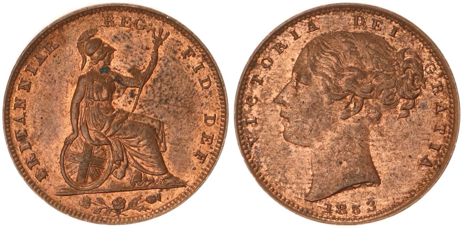 Großbritannien Farthing 1853 Victoria, CH UNC | MA-Shops