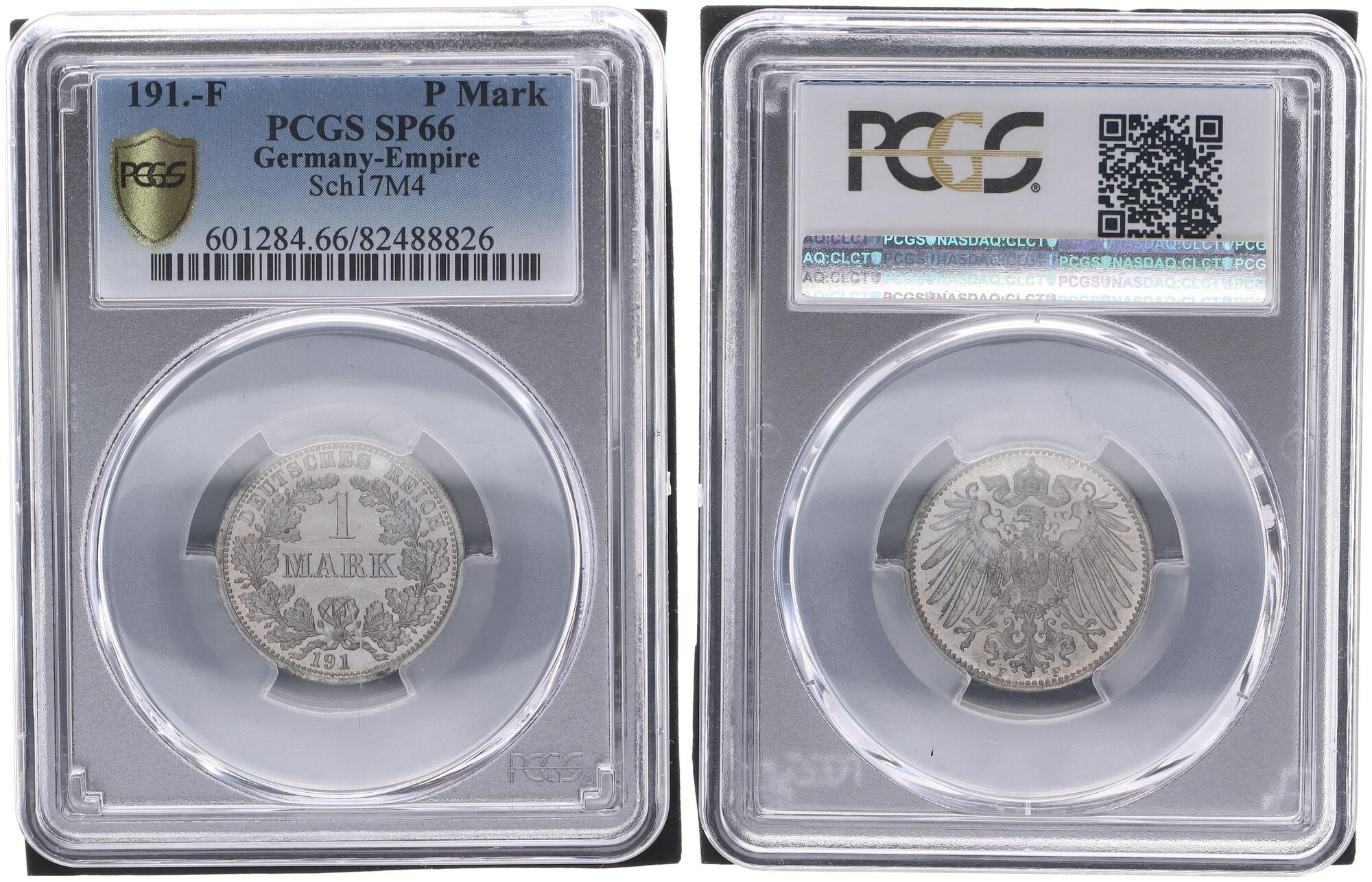 Deutschland / Kaiserreich 191.F seltene Probe zu J.17, Schaaf 17M4, 1 ...