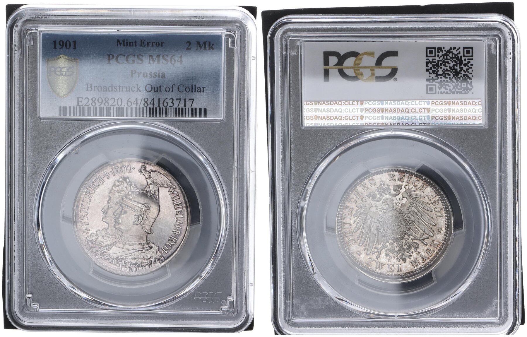 Deutschland / Kaiserreich / Preußen Preußen 2 Mark 1901 A Fehlprägung ...