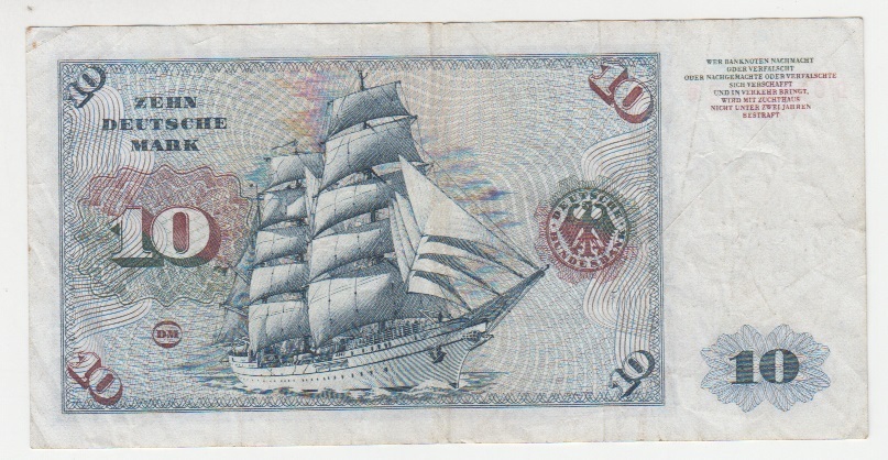 Deutschland - BRD 10 DM - 10 Deutsche Mark 2. Januar 1960 10 DM ...