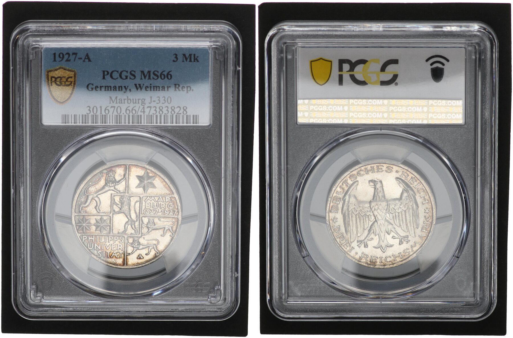 Deutschland - Weimarer Republik 3 Mark 1927 A Weimar 3 Reichsmark Uni ...