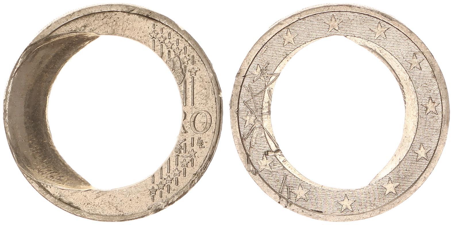 Deutschland 2 Euro Fehlprägung : Abdruck eine falsch liegenden ...