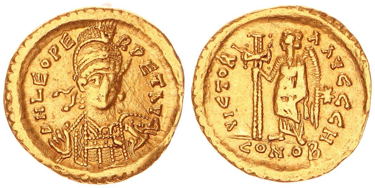 Römisches Kaiserreich Av Solidus AD 457-474 Leo I. (457-474) - Gold ...