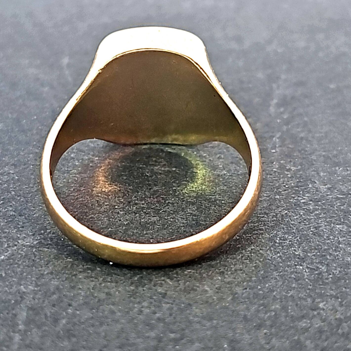 585 Gold Herrenring mit Onyx / Lagenstein, 6.6g, Ringgröße 64 Sehr gut ...