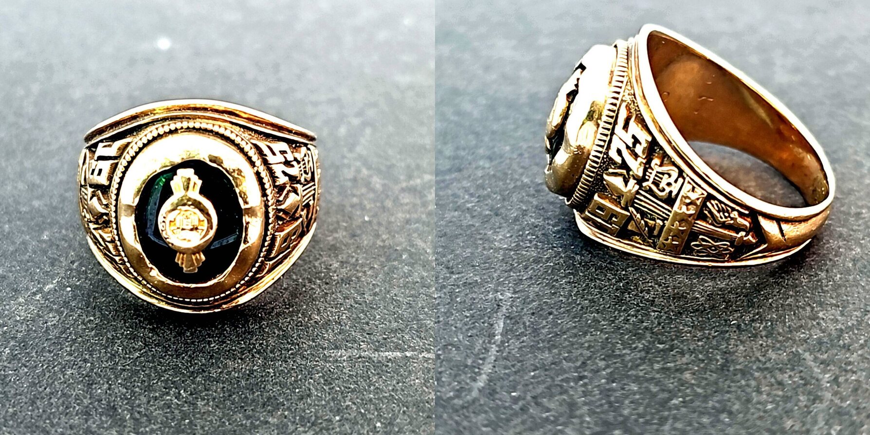 375 Gold Collage Ring, 10K Gold, Ringgröße 62, 13,48g Sehr gut sehe ...