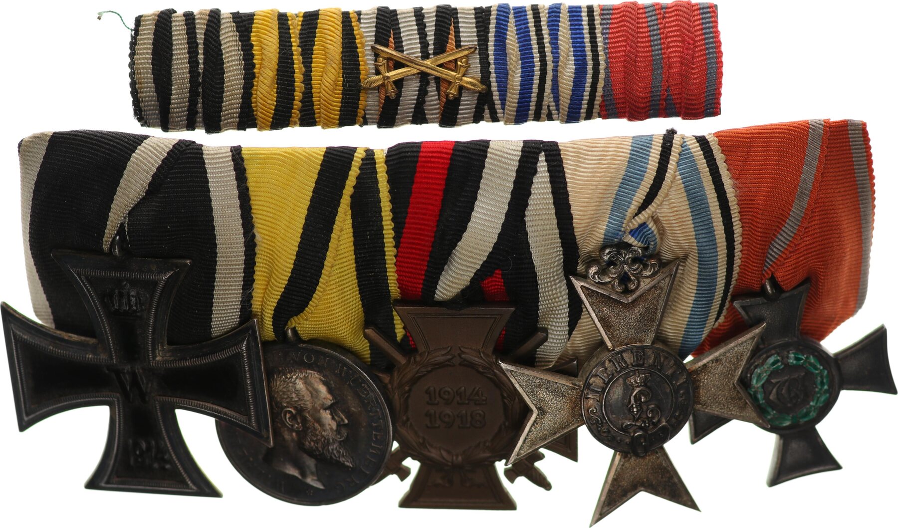 Württemberg/Bayern Uniformteil 5er Ordensspange mit Feldspange guter Zustand | MA-Shops