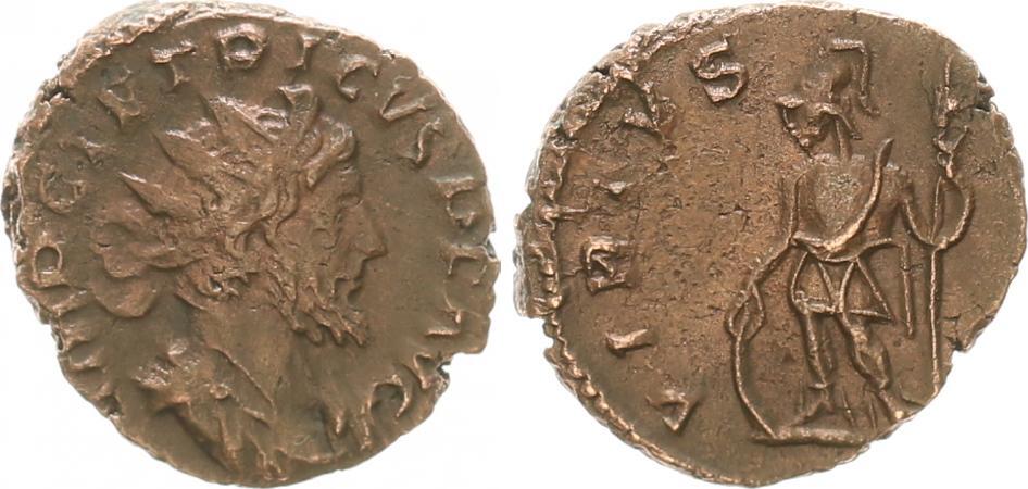 Antike / Tetricus I Antoninian 271-274 Tetricus I Virtus n.l. stehend ...