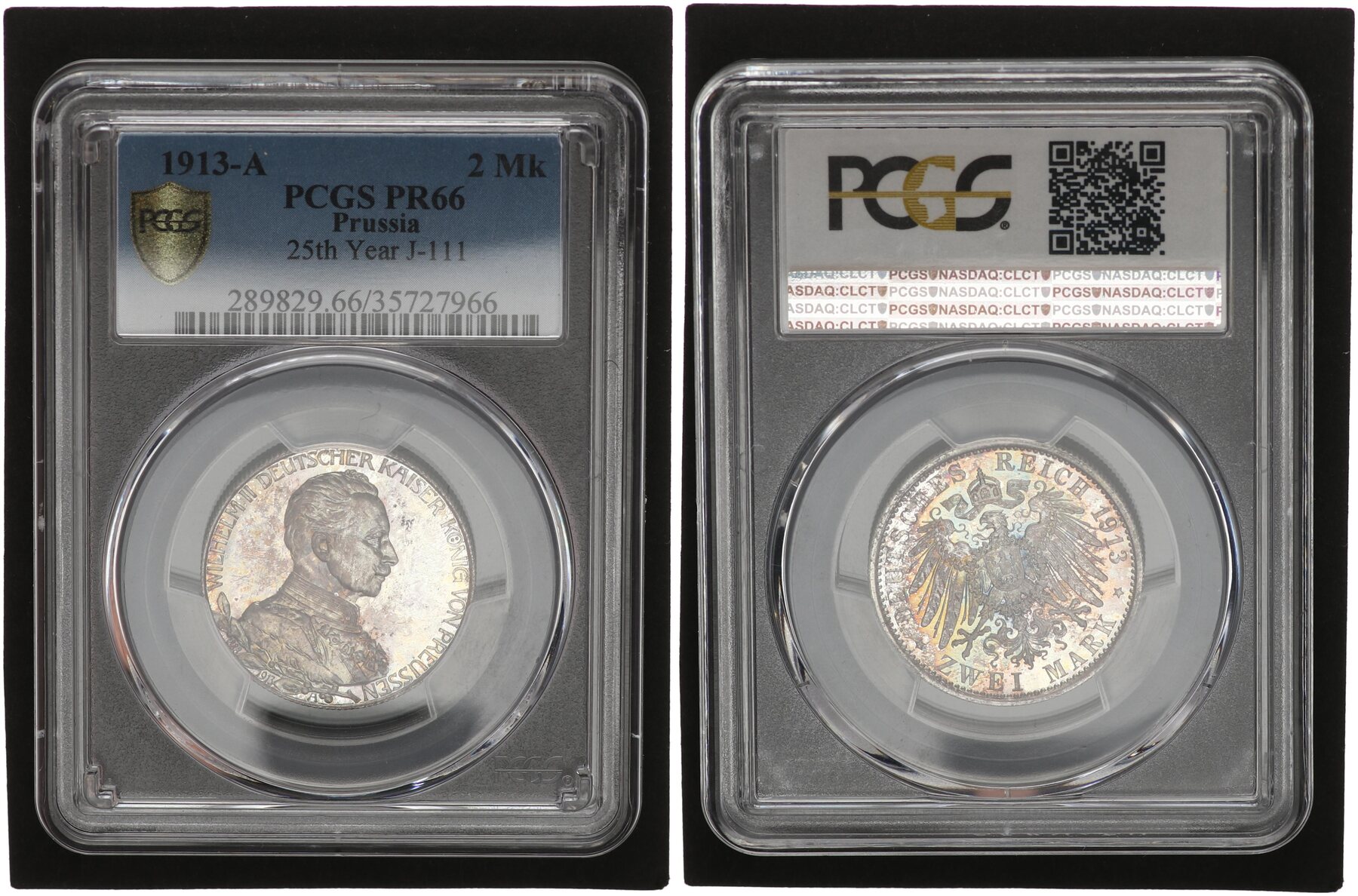 Deutsches Kaiserreich - Preußen 2 Mark 1913 A Wilhelm II. 25 jähriges ...