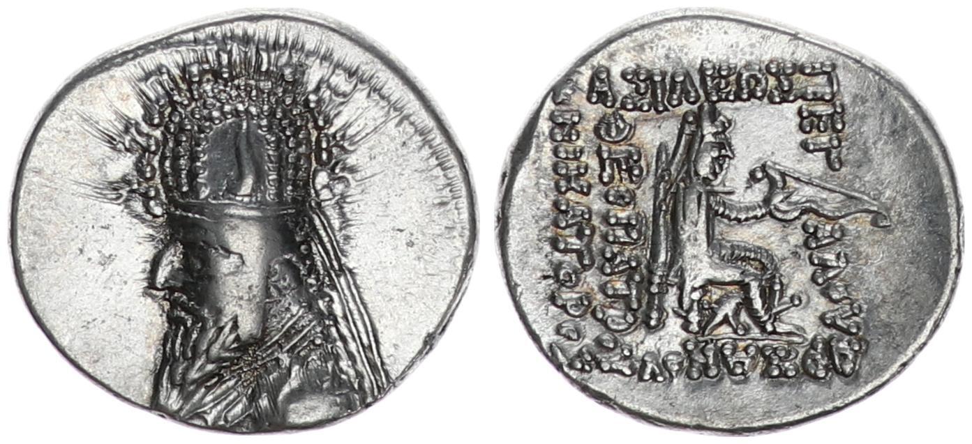 Parther 93 - 69 BC Parthien - Antikes Griechenland - Drachme Sinatrukes ...