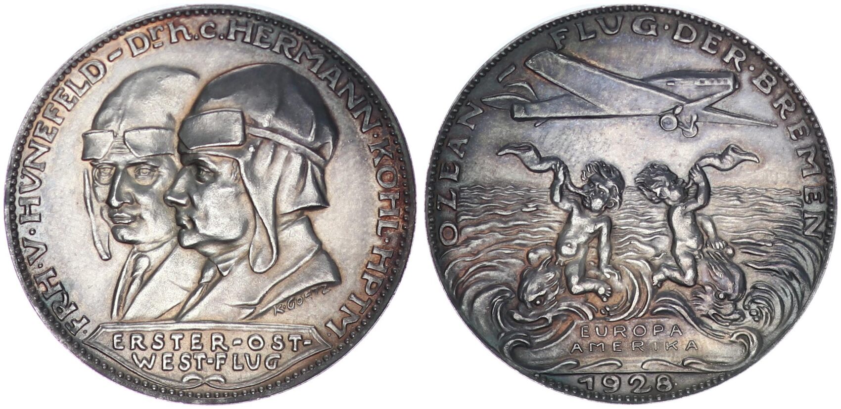 Deutschland - Weimarer Republik Goetz Medaille 1928 Karl Goetz ...