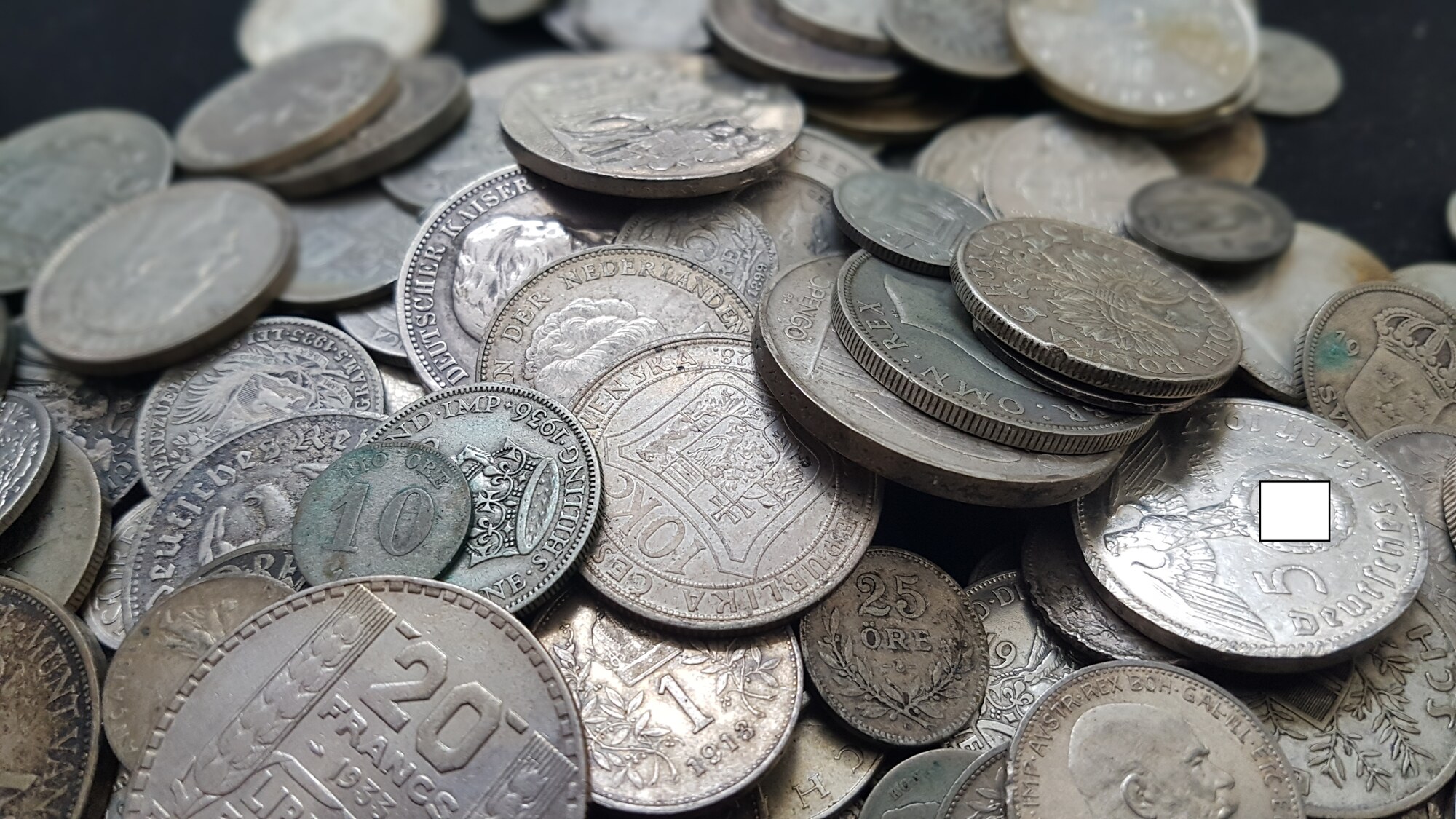 Weltmünzen Lot bis 1940 Silbermünzen 1kg aus vielen verschiedenen Ländern VF-EF | MA-Shops