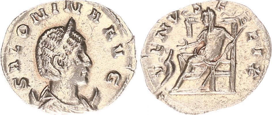 Antike / Römische Kaiserzeit/Salonina Silber-Antoninian, 268 Salonina ...