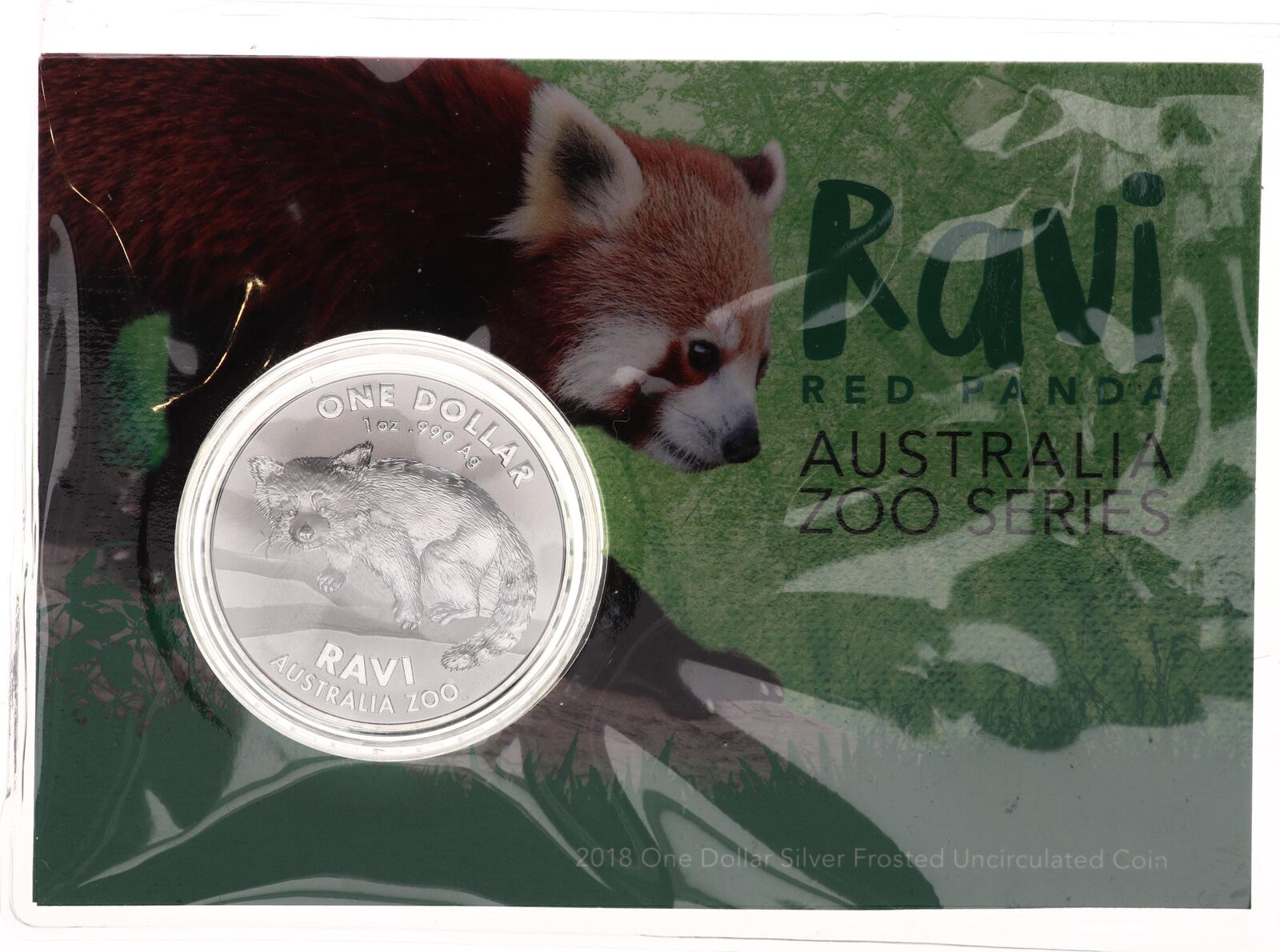 Australien 1 Dollar 2018 Ravi - Red Panda ptfr. | MA-Shops