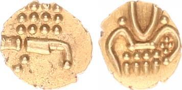 Gold Fanam Indien, Altindischer Gold-Fanam 1600-1750 - Gold UNC- | MA-Shops