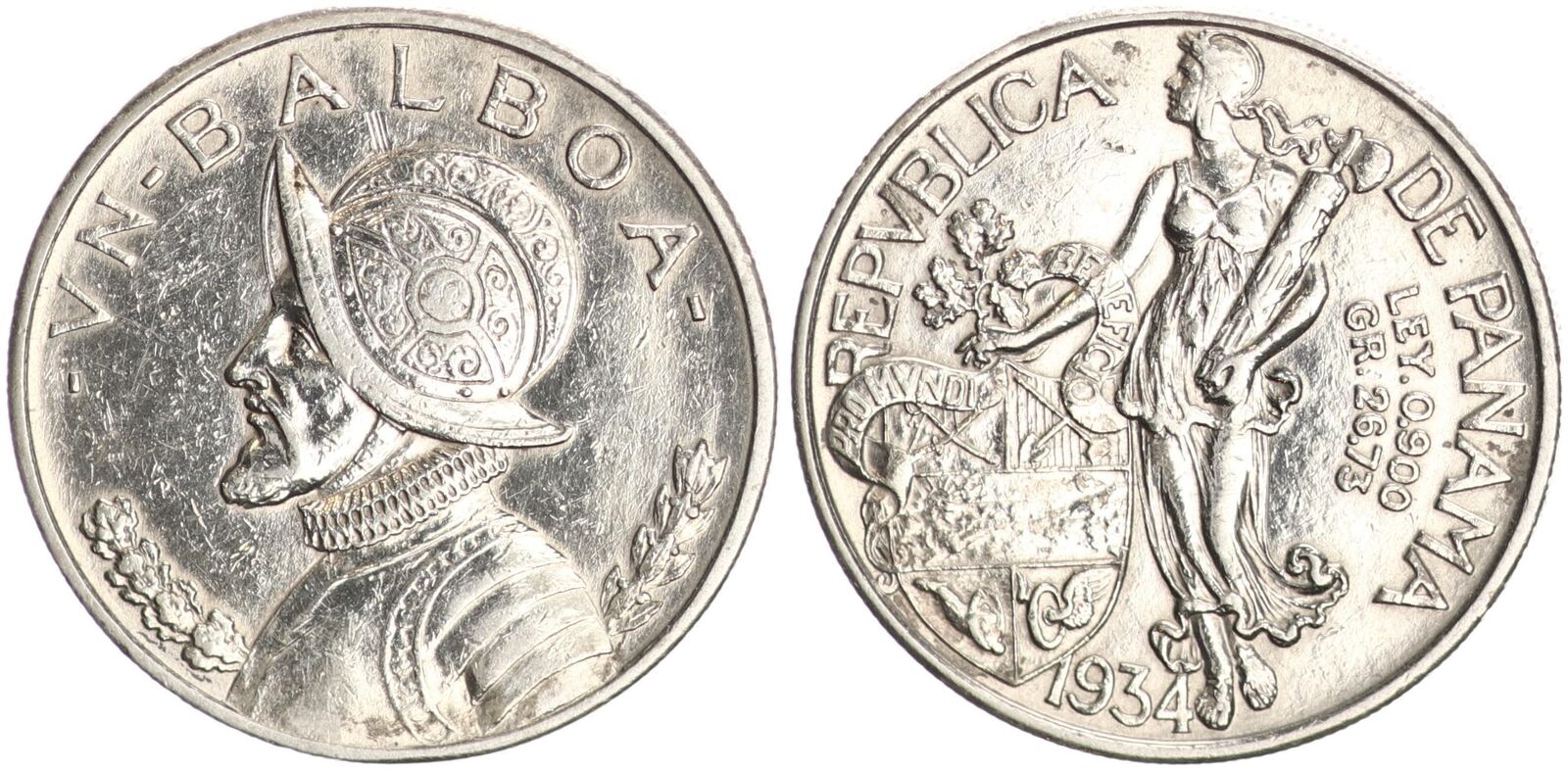 Panama 1 Balboa 1934 VF | MA-Shops