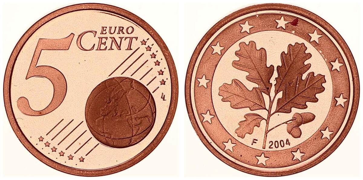Deutschland 5 Cent 2004 F PP Proof | MA-Shops
