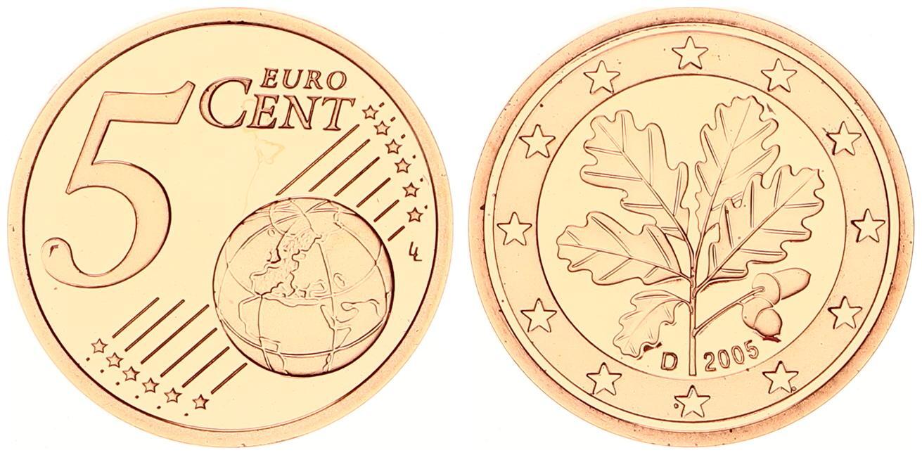 Deutschland 5 Cent 2005 D PP Proof | MA-Shops