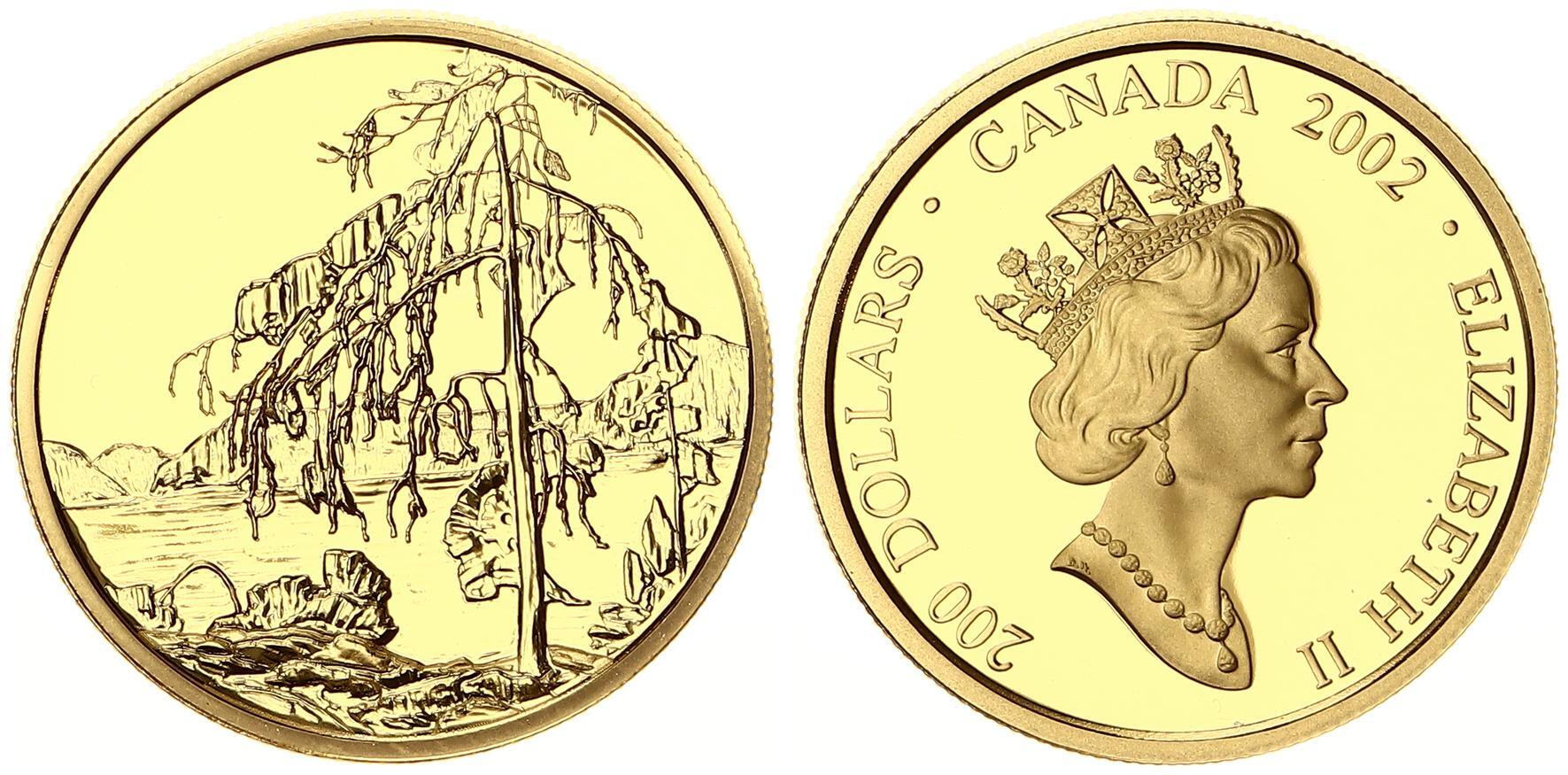 Kanada 200 Dollar Gold 2002 art as nature guide 1/2 Unze, Proof (PP ...