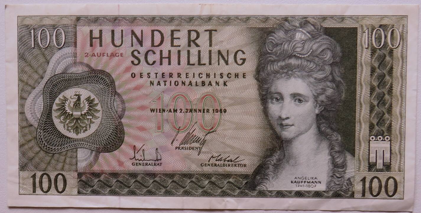 Österreich 100 Schilling 2.01.1969 gebraucht | MA-Shops