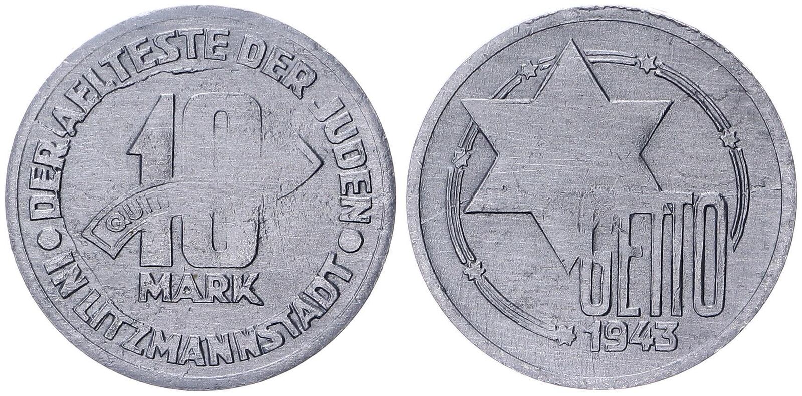 Deutschland / Polen / Getto Litzmannstadt 10 Mark (mit ...