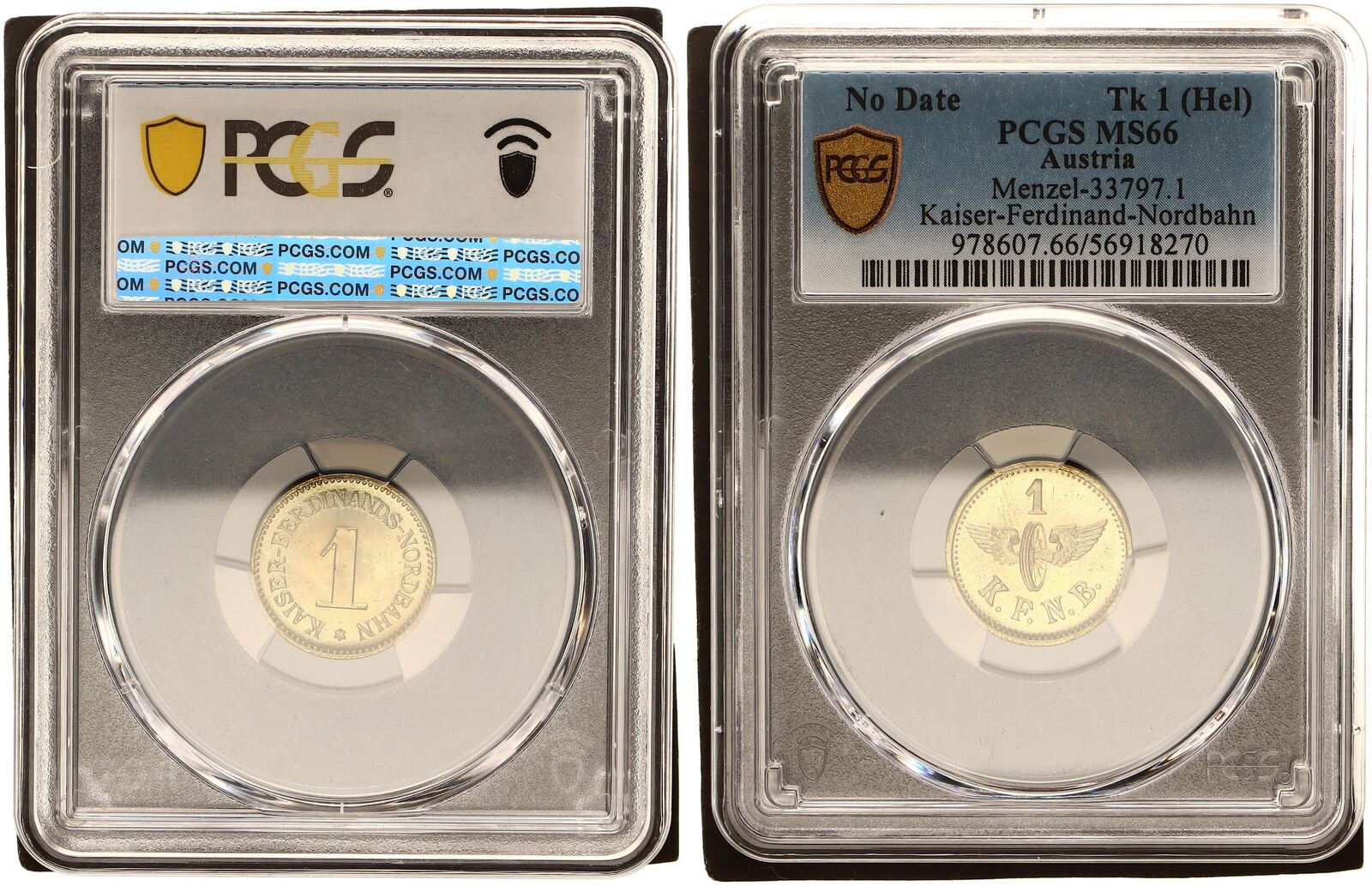 Österreich Tk 1 (Helller) 1916 No Date Tk 1 (Hel) Menzel-33797.1 Kaiser-Ferdinand-Nordbahn MS66 ...