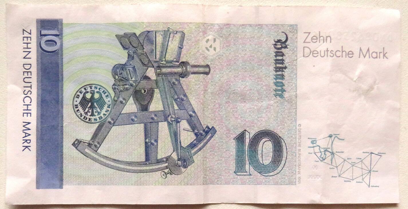 Deutschland - BRD 10 DM - 10 Deutsche Mark 1.08.1993 Carl Friedrich ...