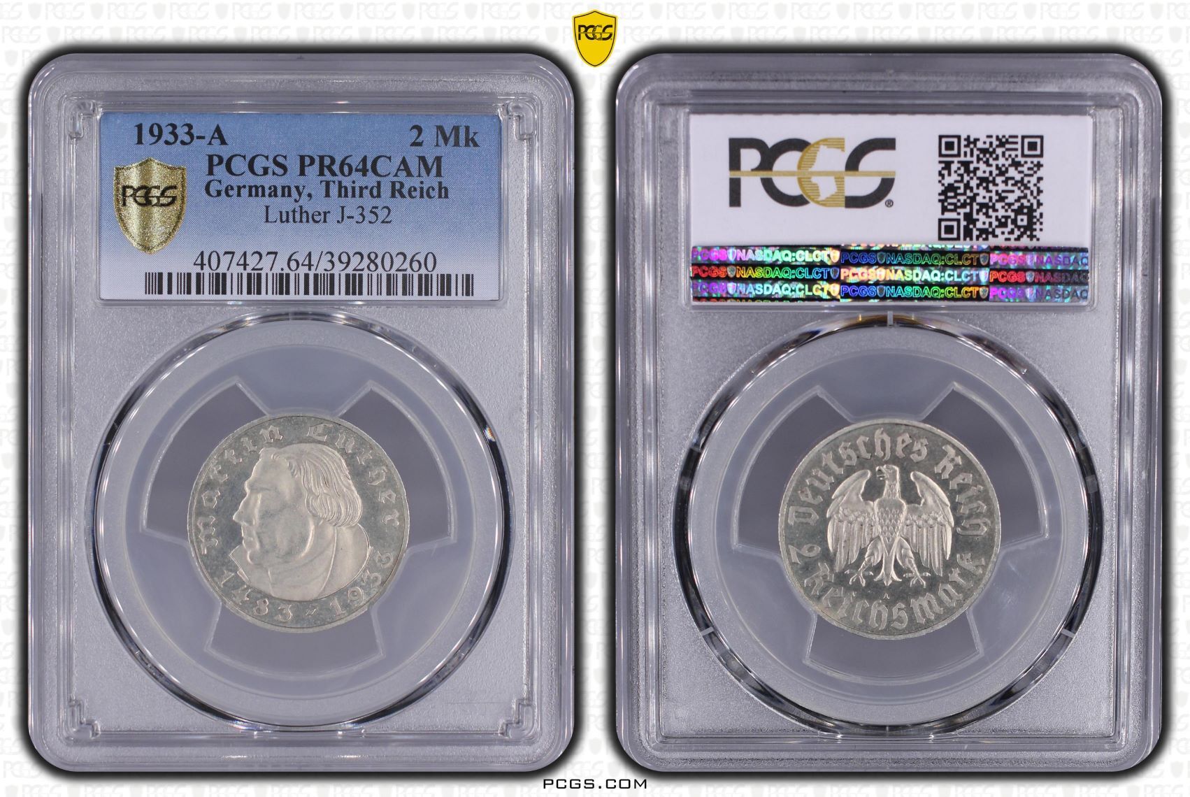 Germany Third Reich - Drittes Reich Drittes Reich 2 Mark 1933 A ...