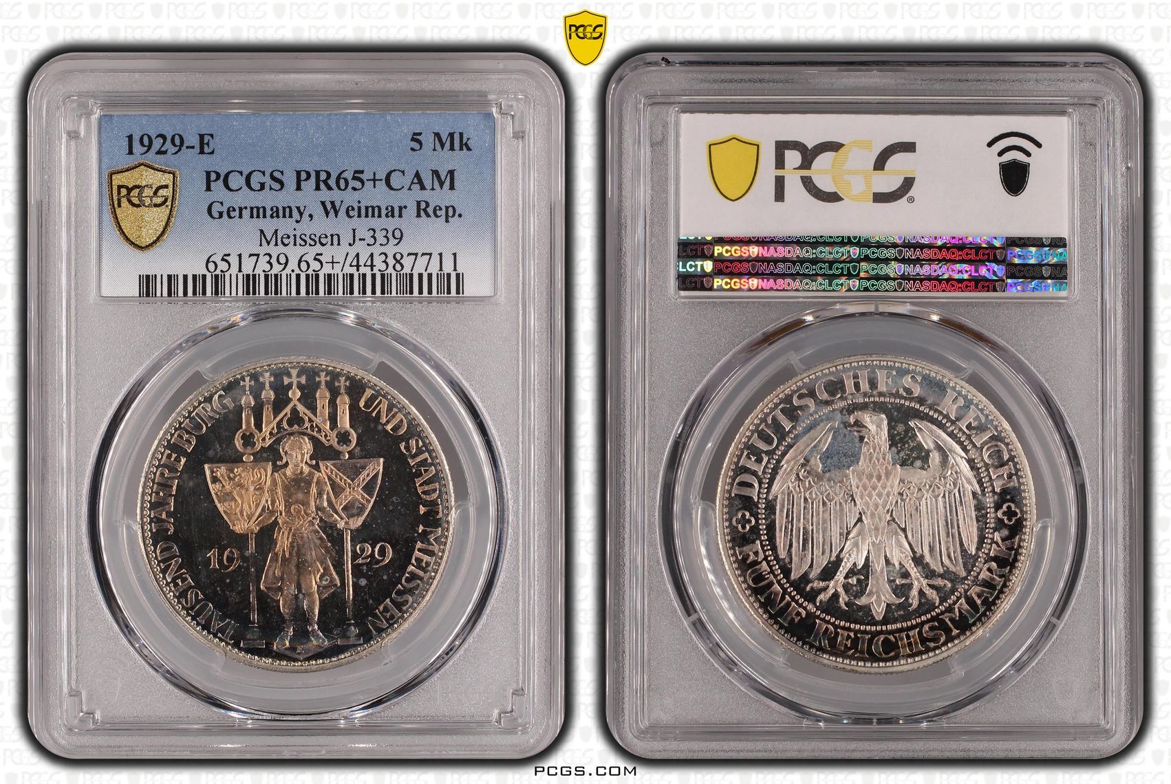 Germany, Weimar Rep. 5 Mark 1929-E Weimar 5 Reichsmark 1929 E - 1000 ...