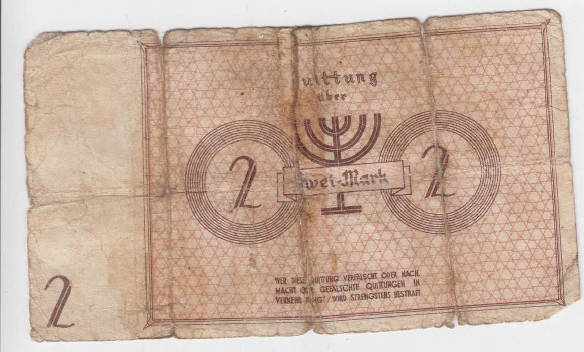 Deutschland / Polen / Getto Litzmannstadt 2 Mark Geldschein, seltenes ...