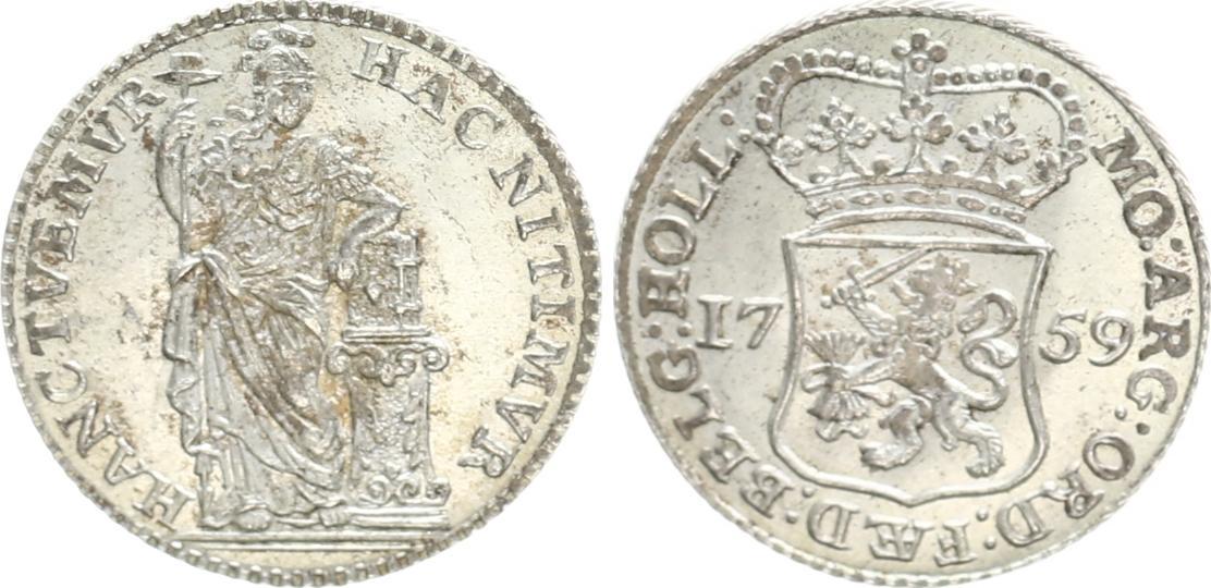 Niederlande Holland Niederlande 1 4 Gulden 1759 Prachtexemplar BU niederlande-holland-niederlande-1-4-gulden-1759-prachtexemplar-bu