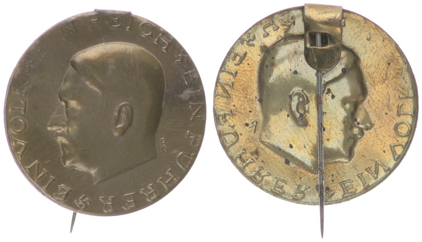 3. Reich Orden 1933/34 Hitlerabzeichen Ein Volk, ein Reich, ein Führer ...