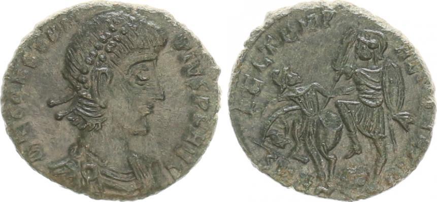 Antike/Römische Kaiserzeit halber Centenionalis 337-361 Constantius II ...