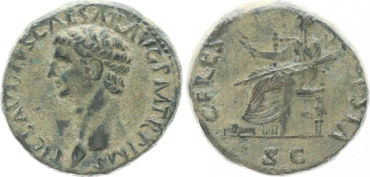 Antike / Römische Kaiserzeit / Claudius 41-54 n.Chr. Claudius Dupondius ...