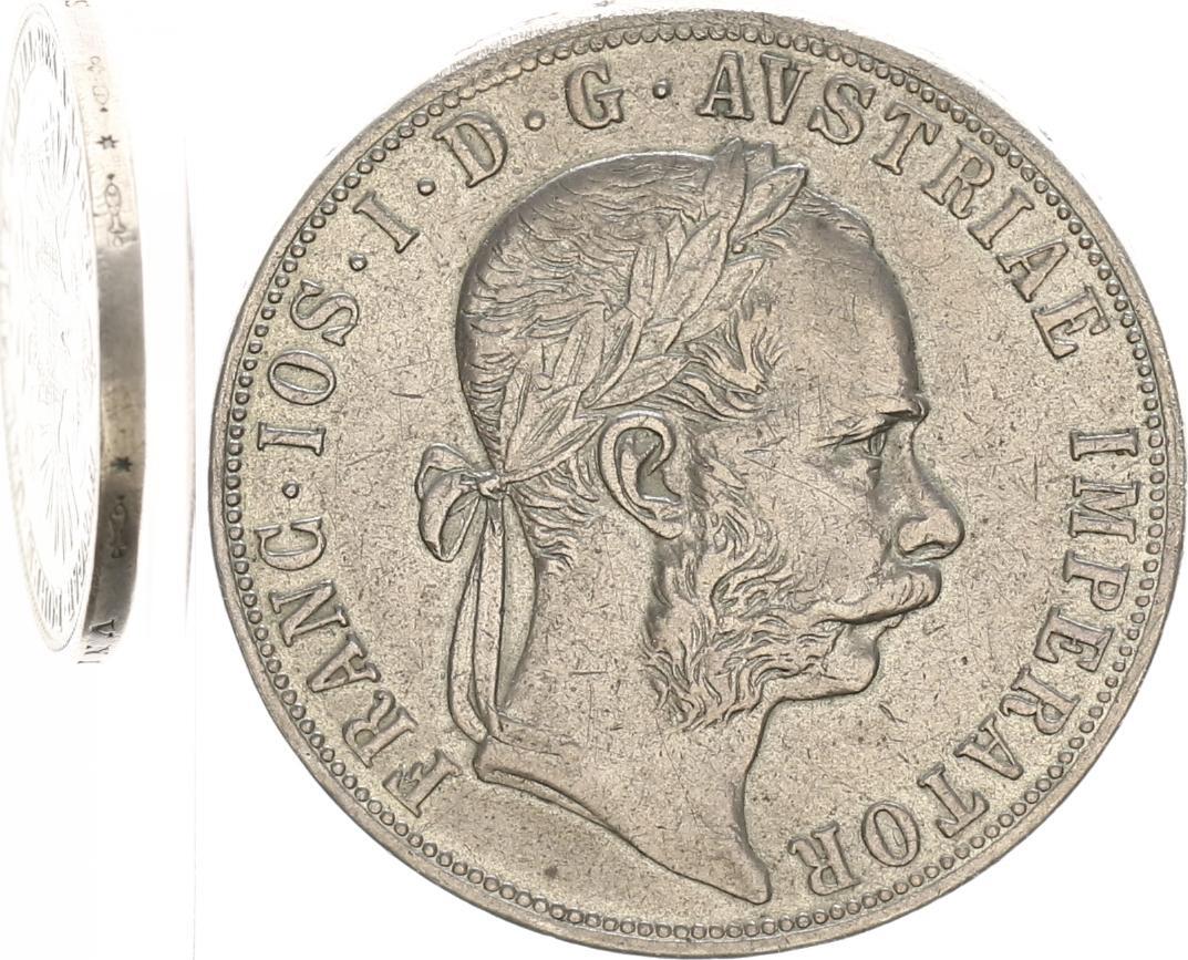 Österreich Ungarn 2 Gulden - 2 Florin Österreich-Ungarn Doppelgulden 1876 Franz-Joseph I VF+ ...