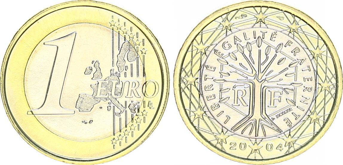 Frankreich 1 Euro 2004 Kursmünze Besseres Jahr !!! UNC | MA-Shops
