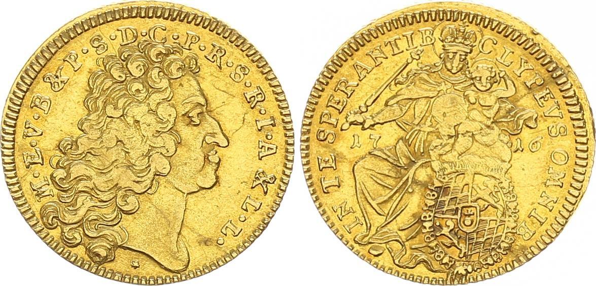 Bayern - Altdeutschland Bayern Gold Max d'or 1716 Maximilian II ...