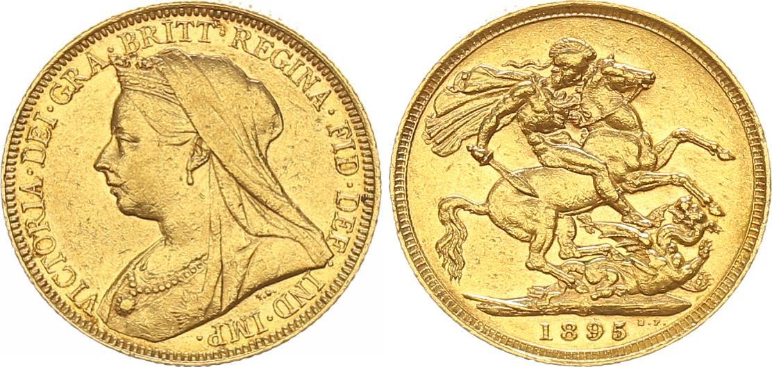 Großbritannien - Australien 1 Sovereign GB Sovereign 1895 M Melbourne ...