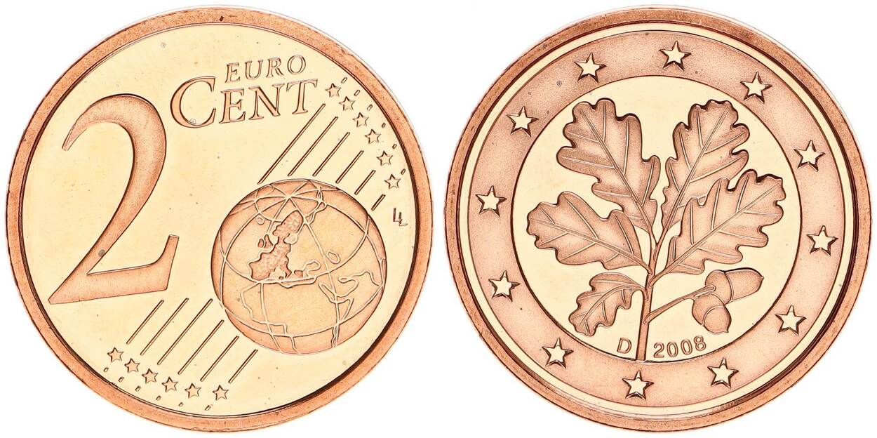 Deutschland 2 Cent 2008 D PP Proof | MA-Shops