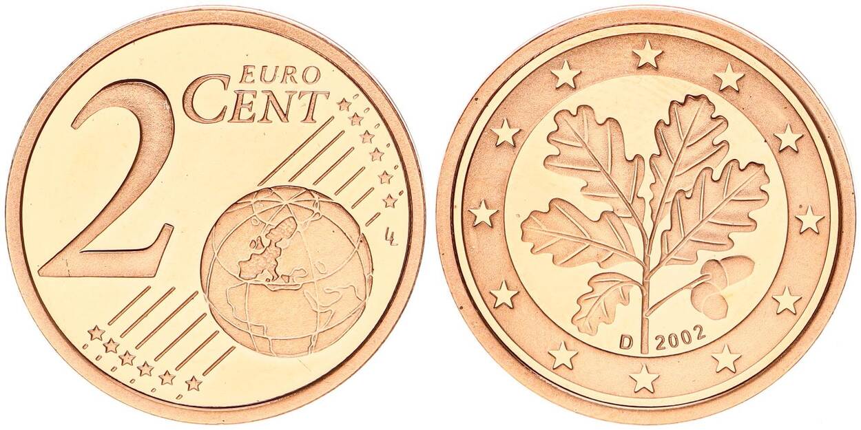 Deutschland 2 Cent 2002 D PP Proof | MA-Shops