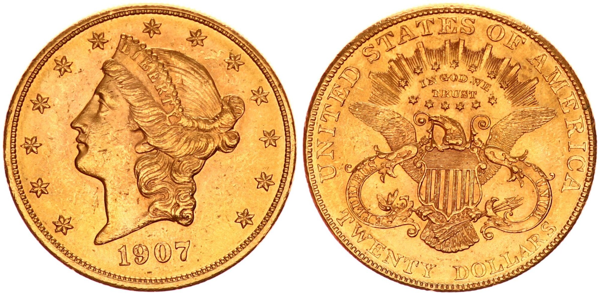 USA - United States of America 20 Dollar USA 20 $ 1907 Liberty Head ...