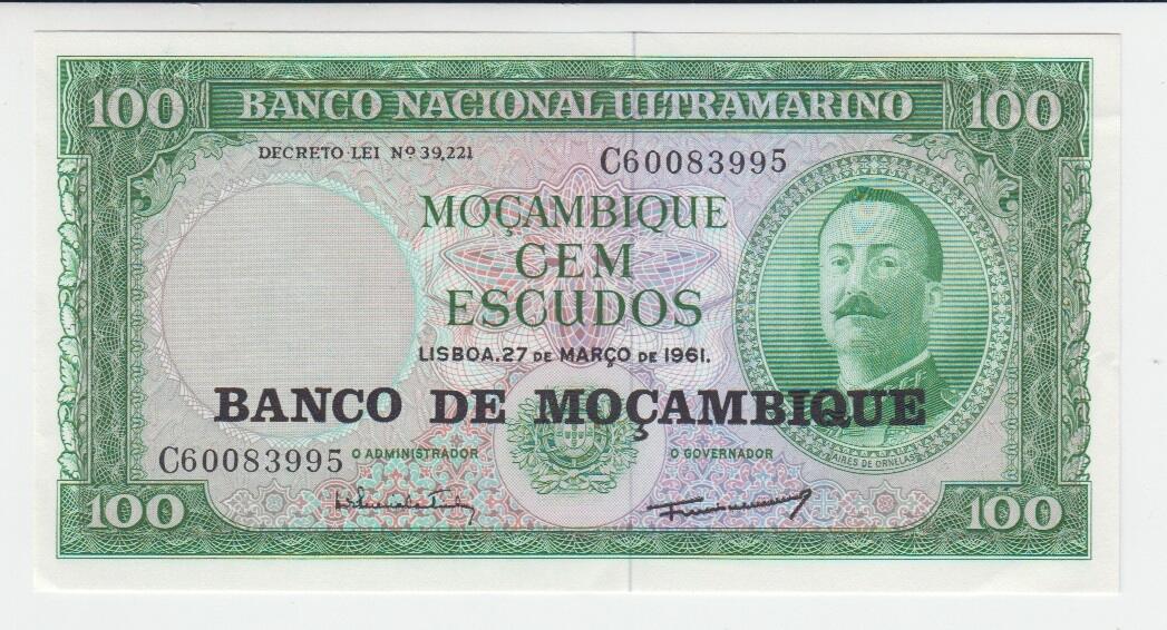27.03.1961 Mozambique, 100 Escudos GEM UNC | MA-Shops