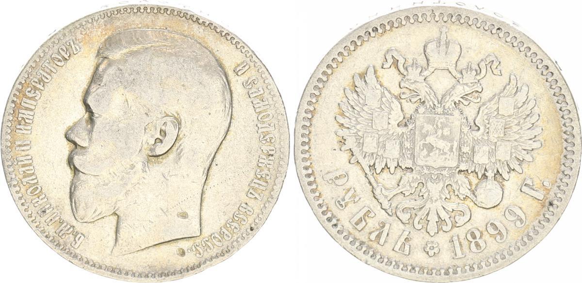 Russland 1 Rubel 1899 Nicolaus II Silber VF MA Shops russland-1-rubel-1899-nicolaus-ii-silber-vf-ma-shops