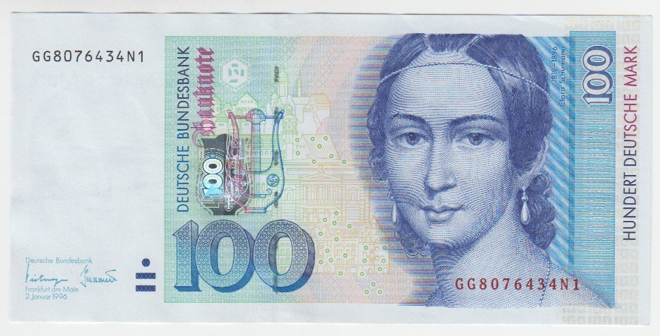 Deutschland 100 DM Banknote 1996 fast GEM UNC | MA-Shops