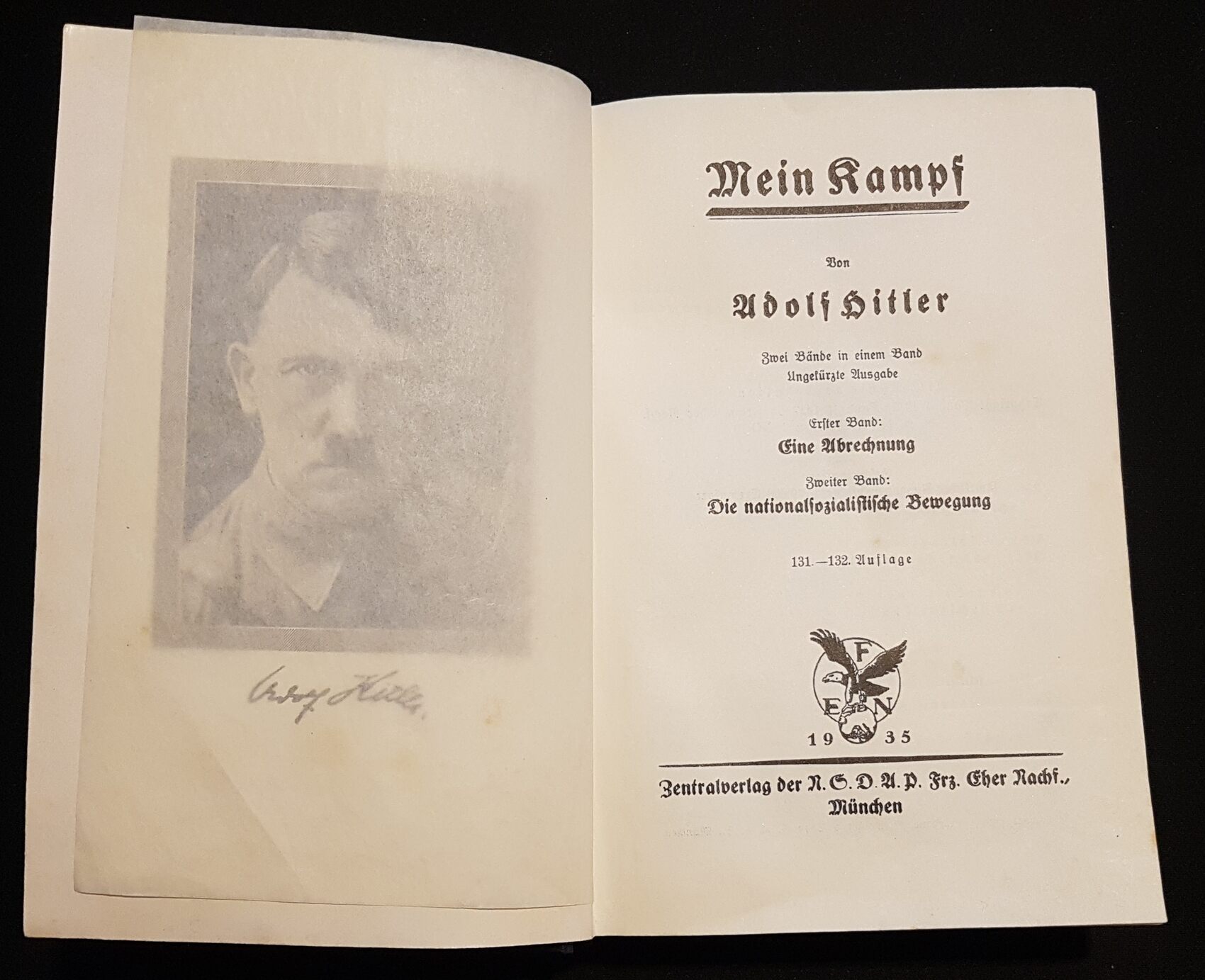 3. Reich Buch 1935 Adolf Hitler Mein Kampf frühe Ausgabe sehr guter ...