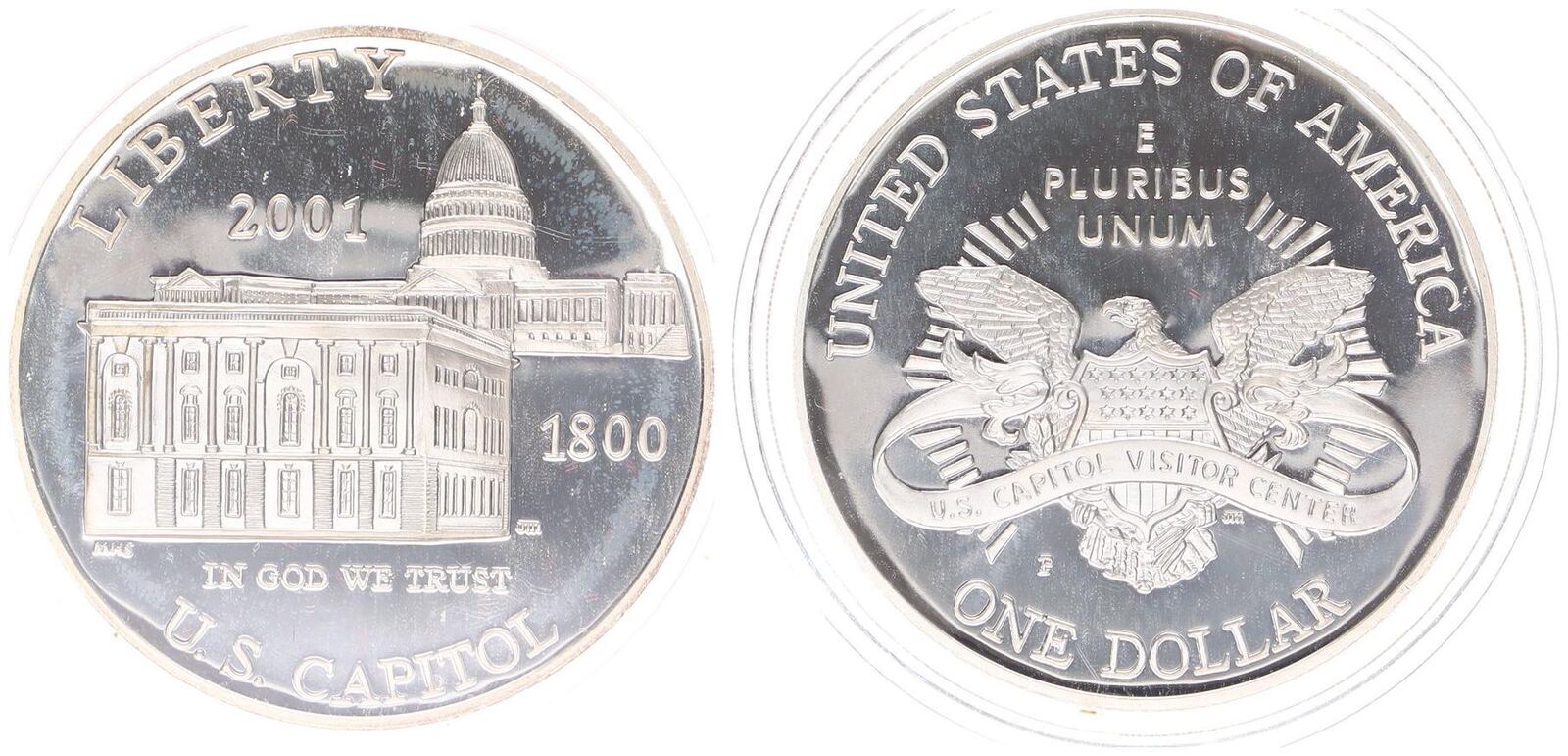 $ 1 - One Dollar USA 1 Dollar 2001, Besucherzentrum des Kapitols Proof ...