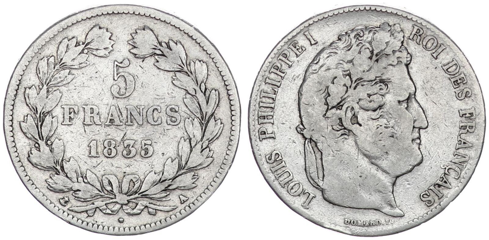 Frankreich 5 Francs 1835 A Paris - Louis Philippe I. VF- | MA-Shops