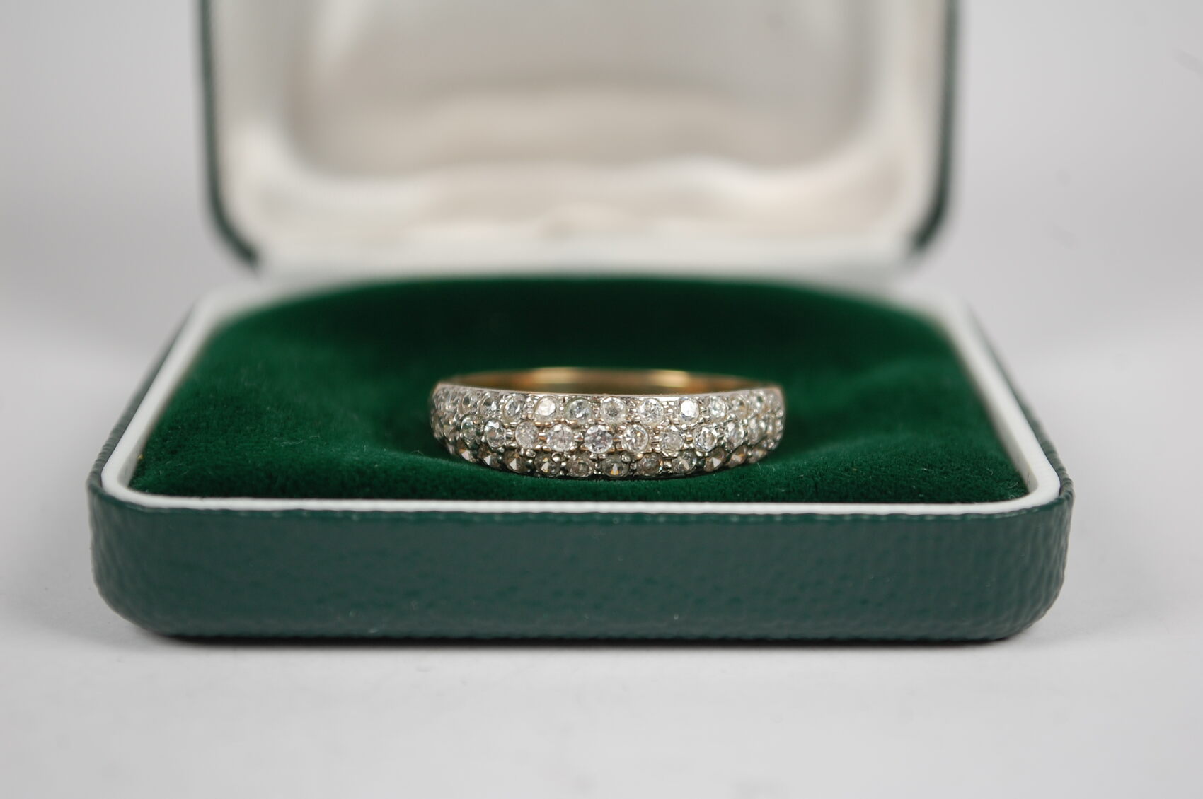 Ring, 333 Gold, mit Zirkonen, Ringgröße 62 | MA-Shops