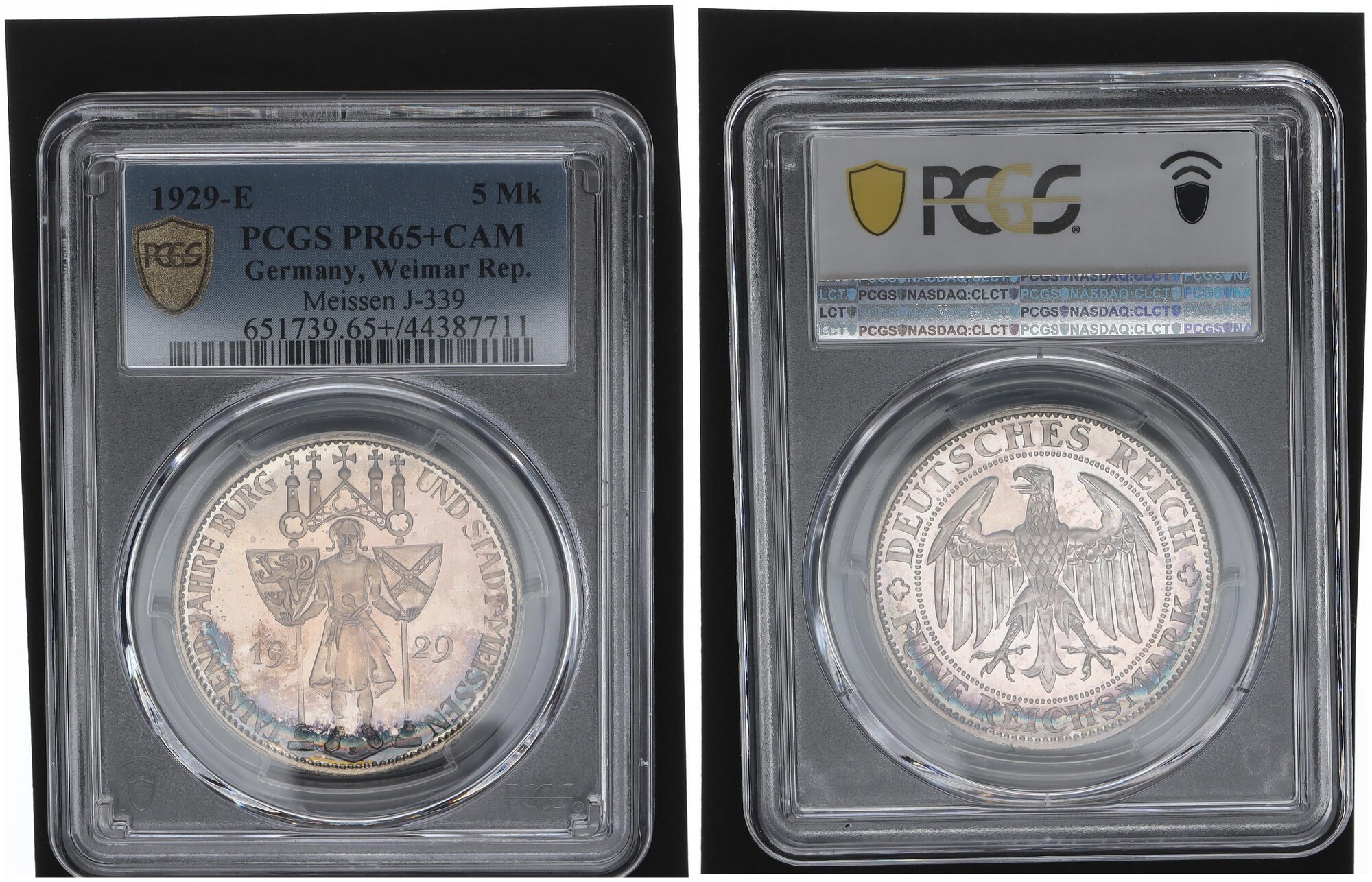 Germany, Weimar Rep. 5 Mark 1929-E Weimar 5 Reichsmark 1929 E - 1000 ...