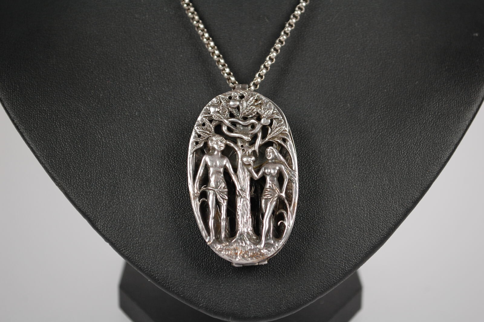 Adam & Eva Silber Kette, 800 & 925 Silber, mit Kompass, 40g, ca. 70,7cm ...