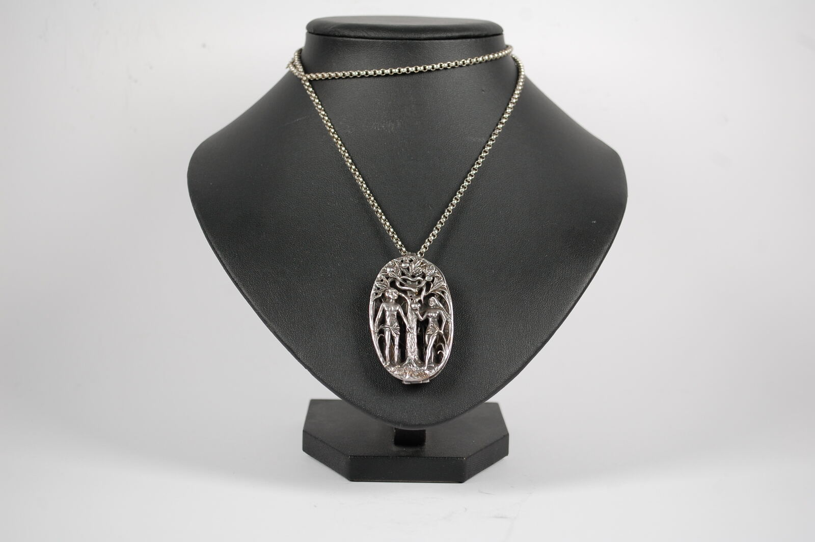 Adam & Eva Silber Kette, 800 & 925 Silber, mit Kompass, 40g, ca. 70,7cm ...